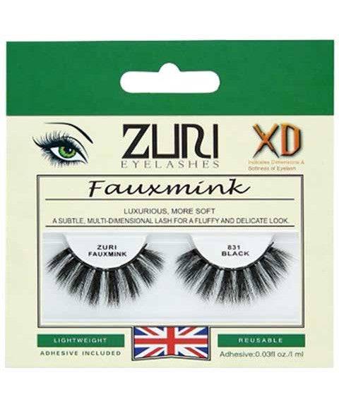 Zuri Eyelashes Zuri Fauxmink Eyelashes 831 Black | myhairandbeauty.co.uk