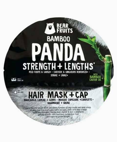 Bear Fruits Bamboo Panda Strength Plus Lengths Hair Mask With Cap ...