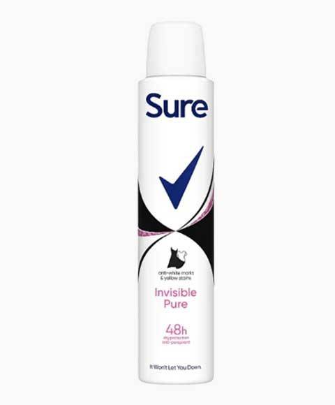 Sure Invisible Pure 48H Deodorant Spray | myhairandbeauty.co.uk