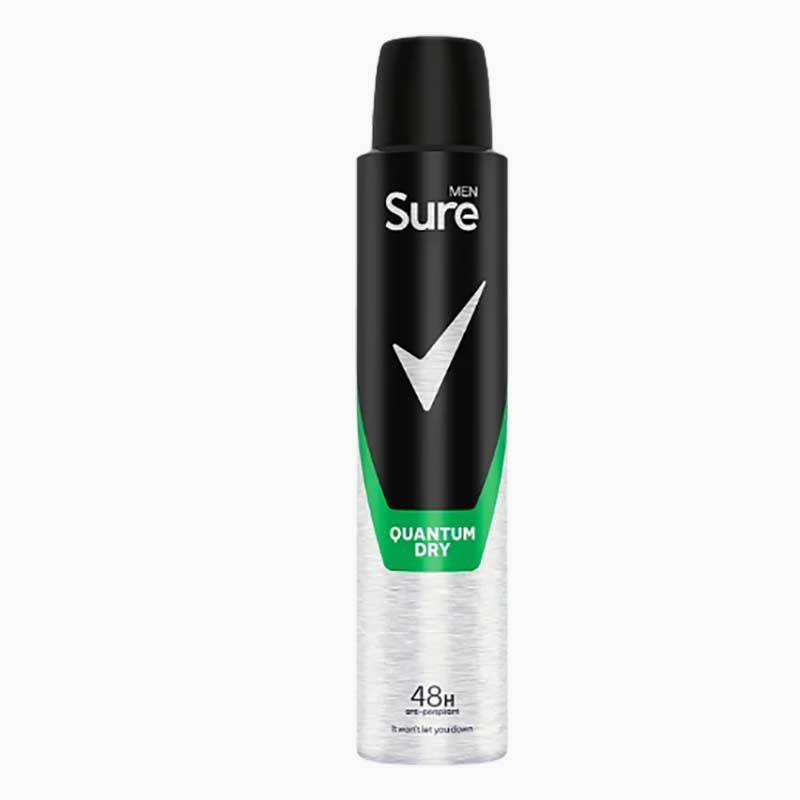 Sure Sure Men Quantum Dry 48H Anti Perspirant Spray | myhairandbeauty.co.uk