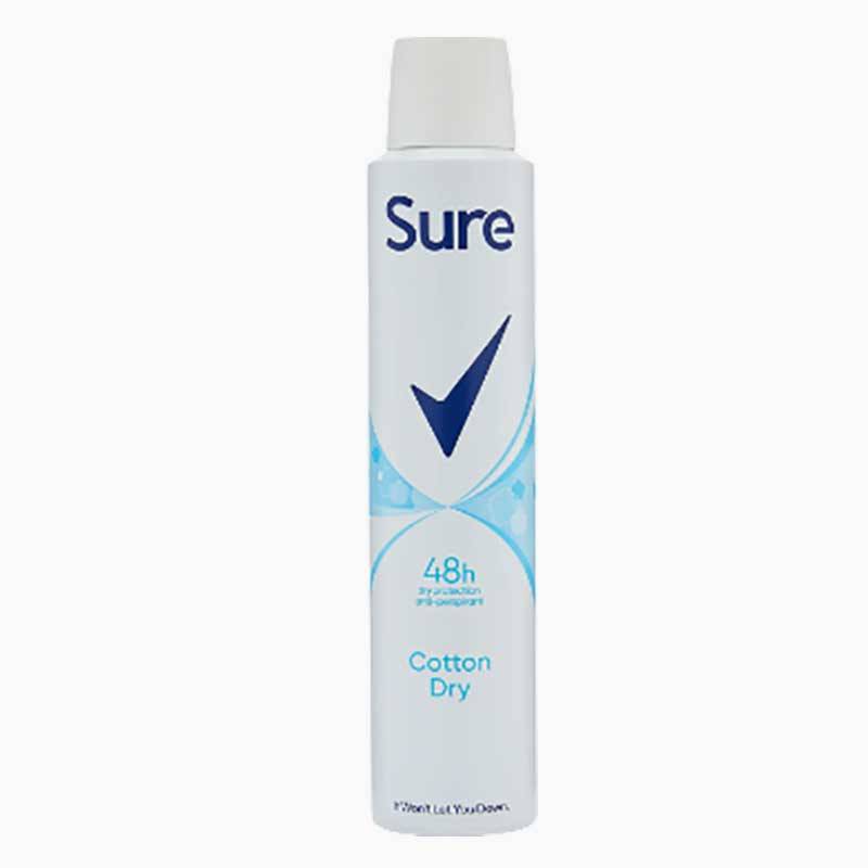 Sure Cotton Dry 48H Anti Perspirant Spray | myhairandbeauty.co.uk