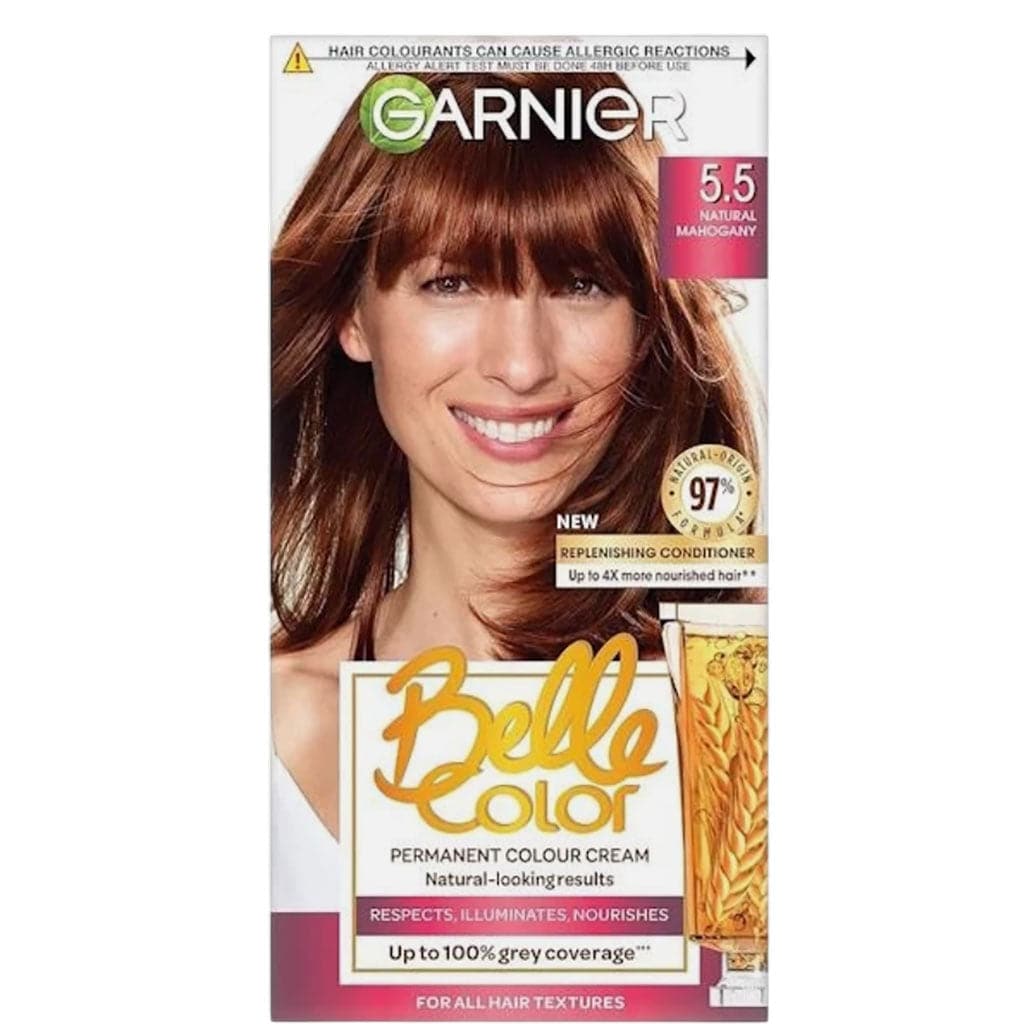 Belle Color Creme Permanent 5.5 Natural Light Auburn | myhairandbeauty ...
