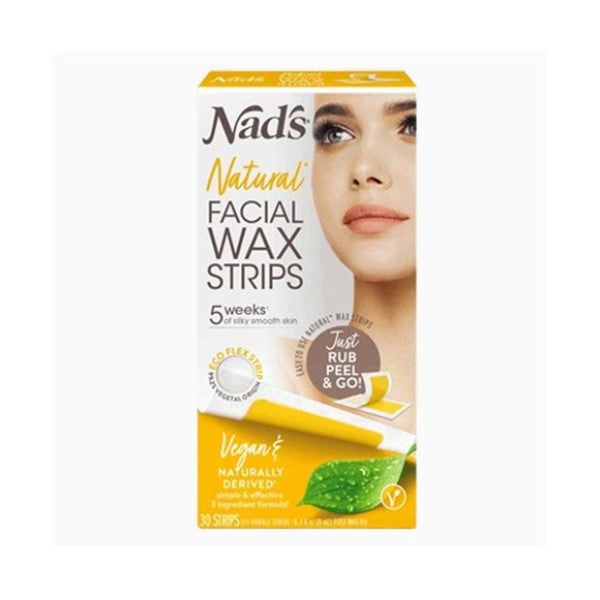 Nads Natural Facial Wax Strips | myhairandbeauty.co.uk