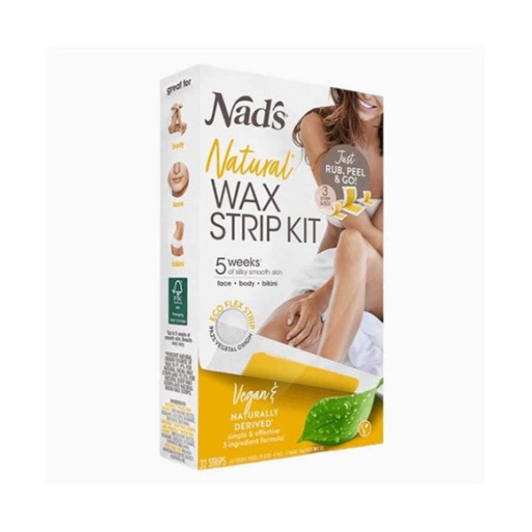 Nads Kit de bandes de cire naturelle Nads | myhairandbeauty.co.uk