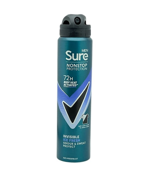 Sure Sure Men Non Stop Protection 72H Invisible Ice Fresh Deodorant ...