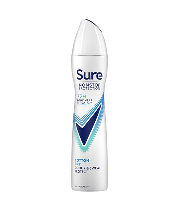 Sure Sure Nonstop Protection 72H Body Heat Cotton Dry Anti Perspirant ...