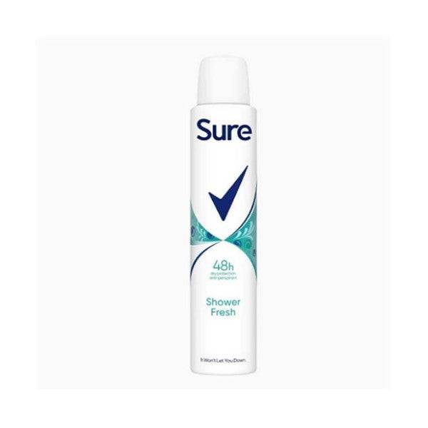 Sure Shower Fresh 48H Anti Perspirant Spray | myhairandbeauty.co.uk