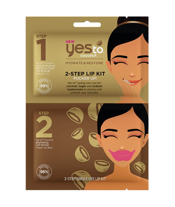 Yes To Coconut 2 Step Lip Kit Pucker Up – myhairandbeauty.co.uk