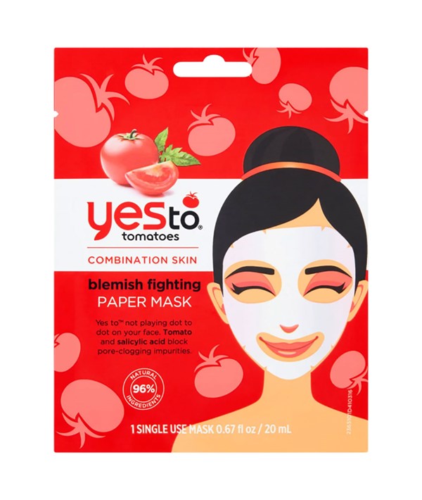 Yes To Yes To Tomatoes Combination Skin Blemish Fighting Paper Mask ...